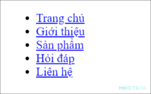 3 bước Tạo Menu Trong HTML & CSS kiểu Ngang, Dọc đơn giản
