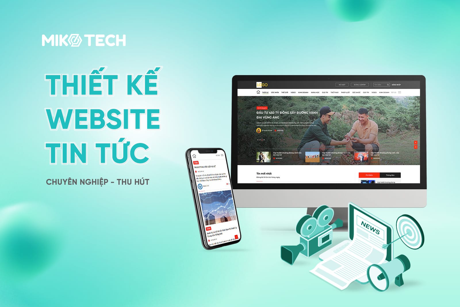 Thiết Kế Website Tin Tức, Báo Và Tạp Chí Online Trọn Gói